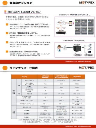 【MOT/PBX】特徴と導入メリット、7社の導入事例 | PDF
