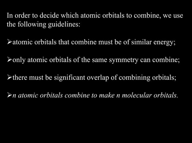 Molecular Orbital Theory (MOT) | PPTX
