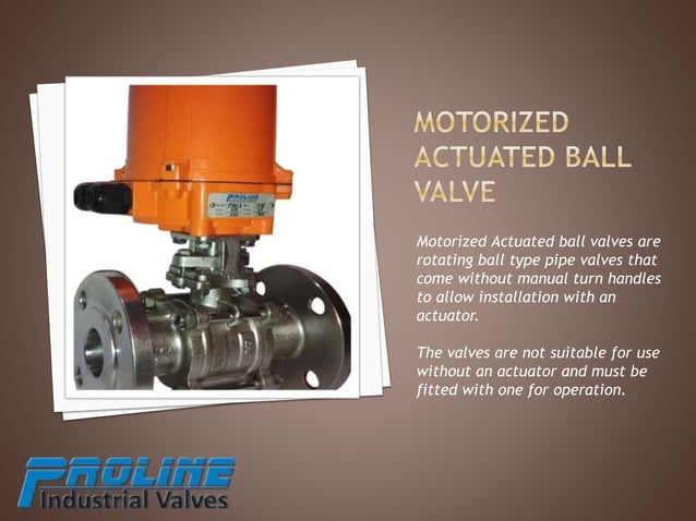 Motrorized Butterfly Valve by Proline Valves | PPT