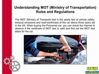 Mot rules and regulations | PPT
