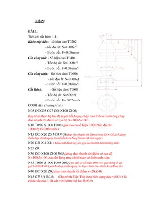 Mot so bai cnc | PDF
