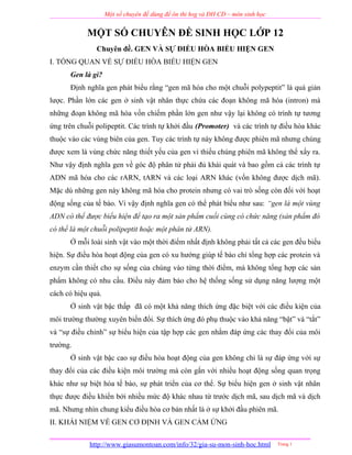 Gia su mon toan với gia sư môn sinh lớp 12 | DOC