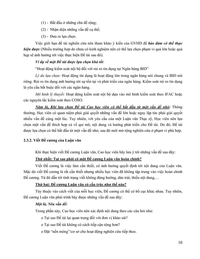 Mot so goi y ve viet luan van thac sy | PDF