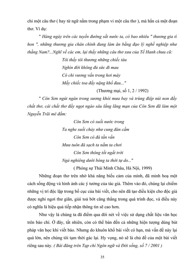 Một số vấn đề về sử dụng ngôn từ trên báo chí - Hoàng Anh - Boong Media | DOC