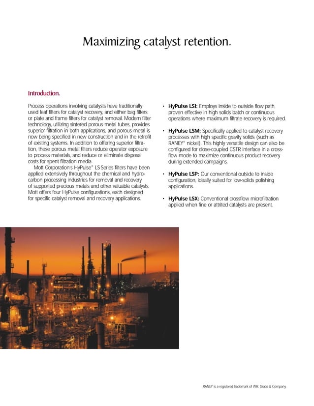Mott catalyst recovery | PDF | Chemistry | Science