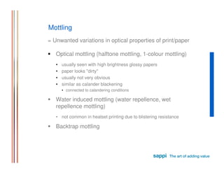 Mottling in offset printing | PDF