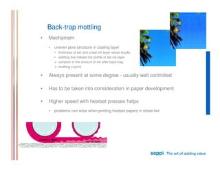 Mottling in offset printing | PDF