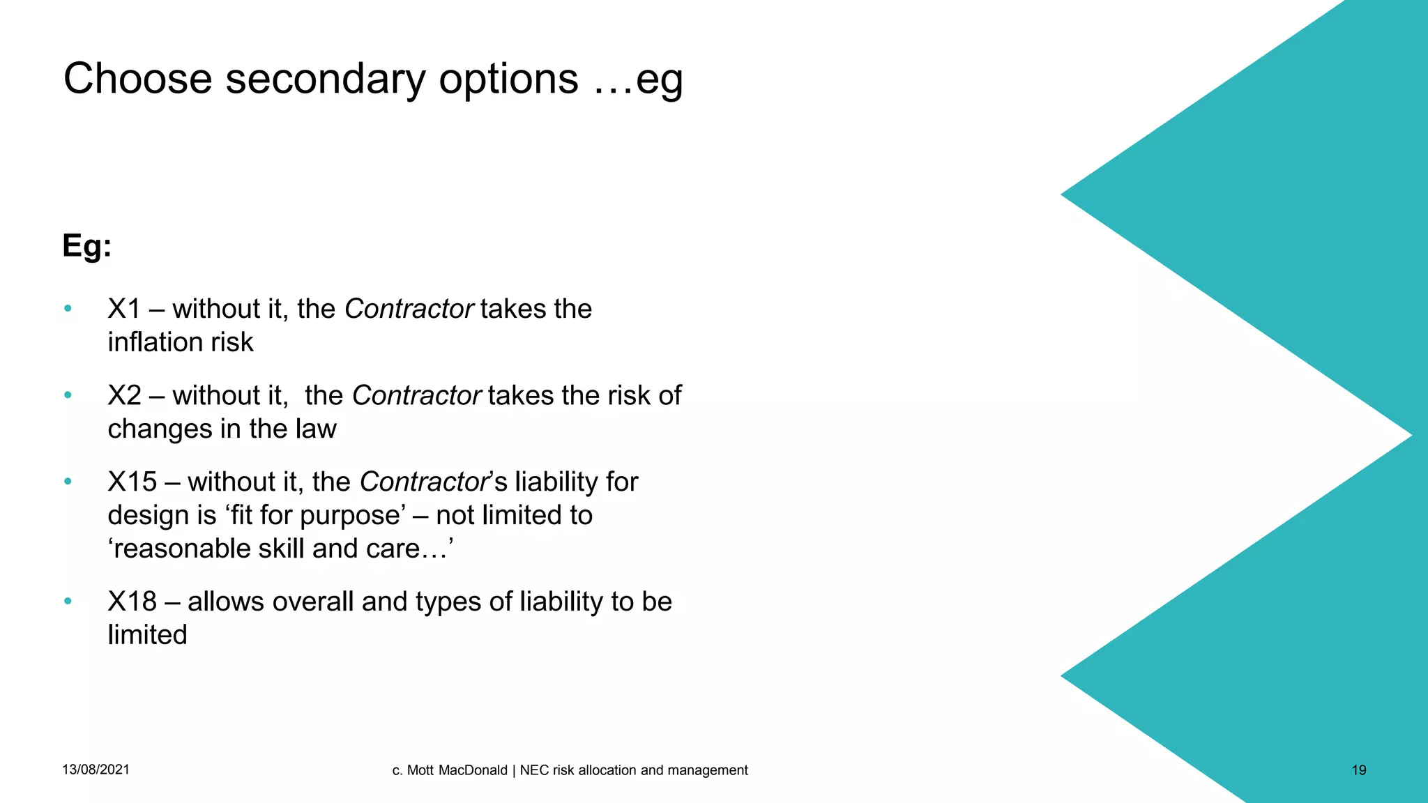 NEC Contracts - The Risk Register/Early Warning Register and risk ...