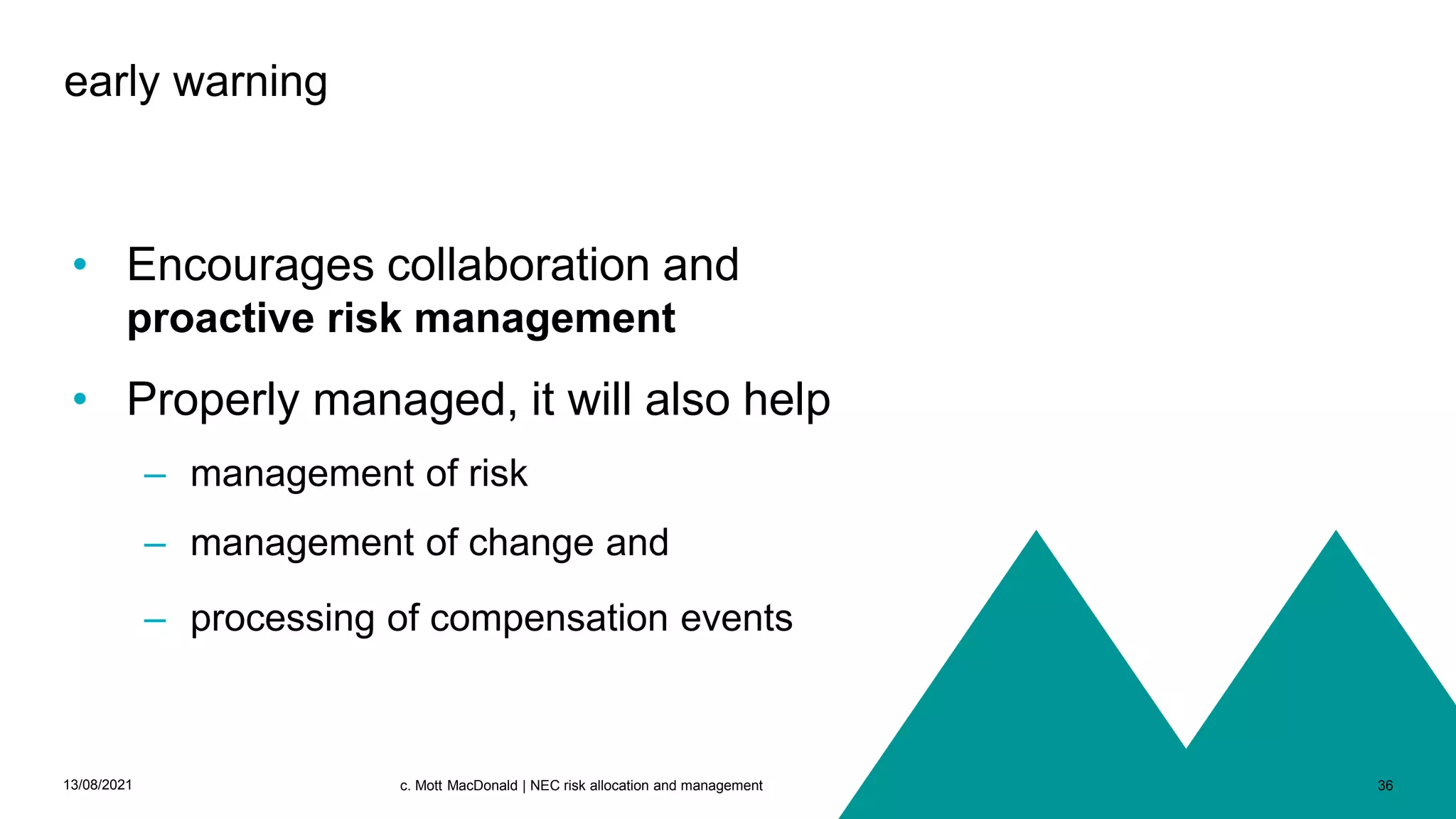 NEC Contracts - The Risk Register/Early Warning Register and risk ...