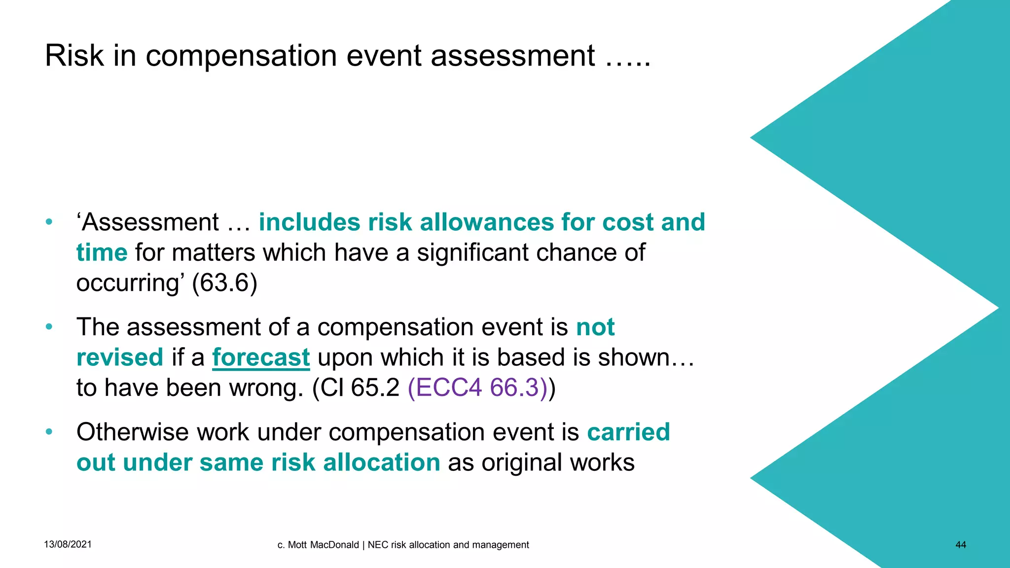 NEC Contracts - The Risk Register/Early Warning Register and risk ...