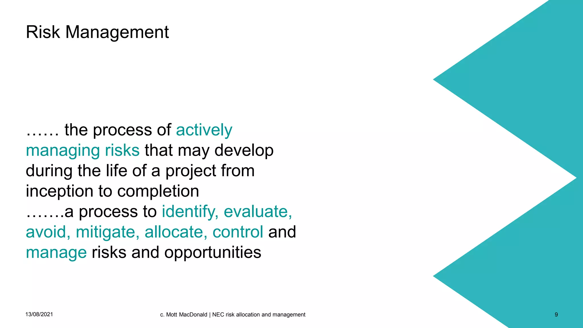 NEC Contracts - The Risk Register/Early Warning Register and risk ...