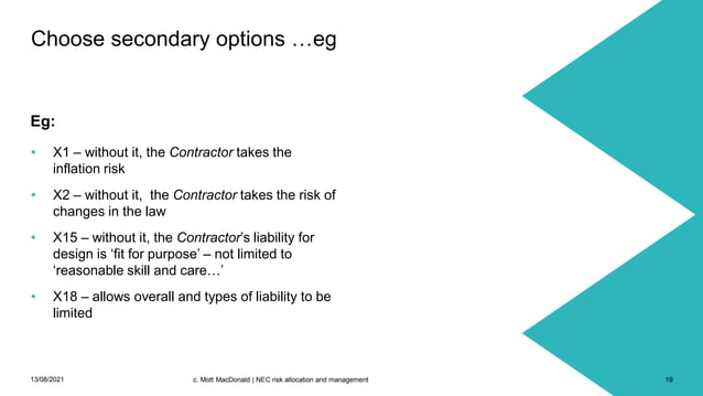 NEC Contracts - The Risk Register/Early Warning Register and risk ...