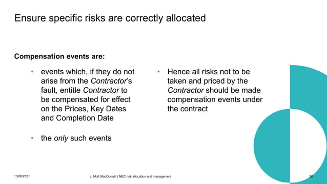 NEC Contracts - The Risk Register/Early Warning Register and risk ...