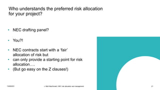 NEC Contracts - The Risk Register/Early Warning Register and risk ...
