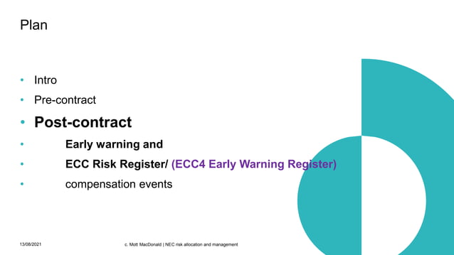 NEC Contracts - The Risk Register/Early Warning Register and risk ...