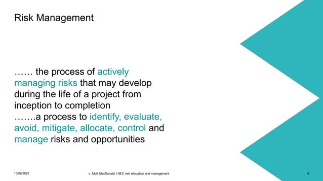NEC Contracts - The Risk Register/Early Warning Register and risk ...