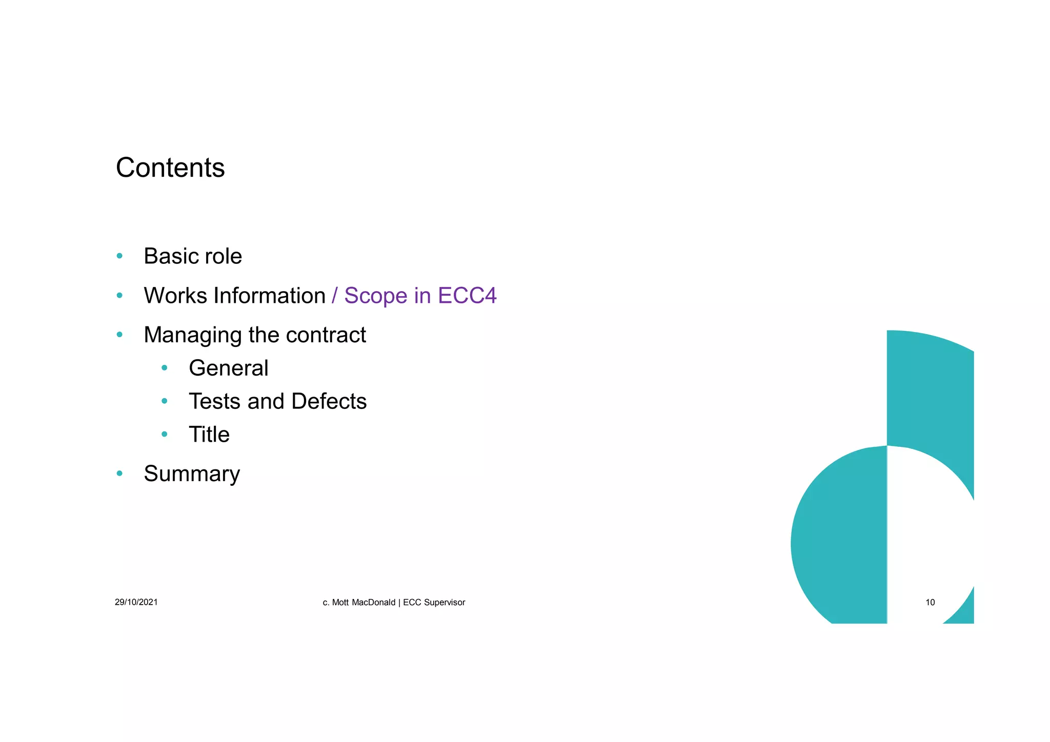 NEC Engineering and Construction Contract (ECC) -The Supervisor's roles ...