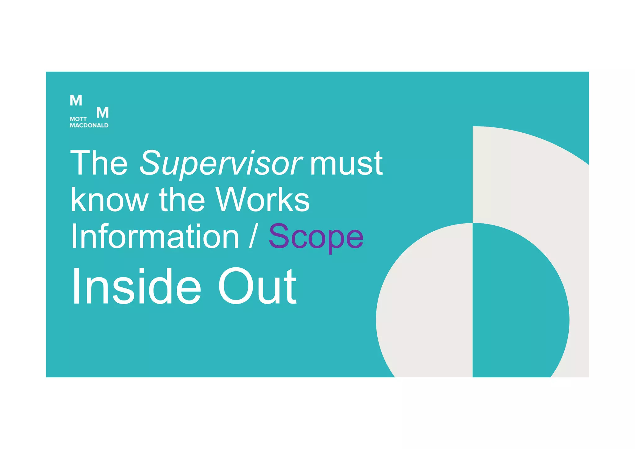 NEC Engineering and Construction Contract (ECC) -The Supervisor's roles ...