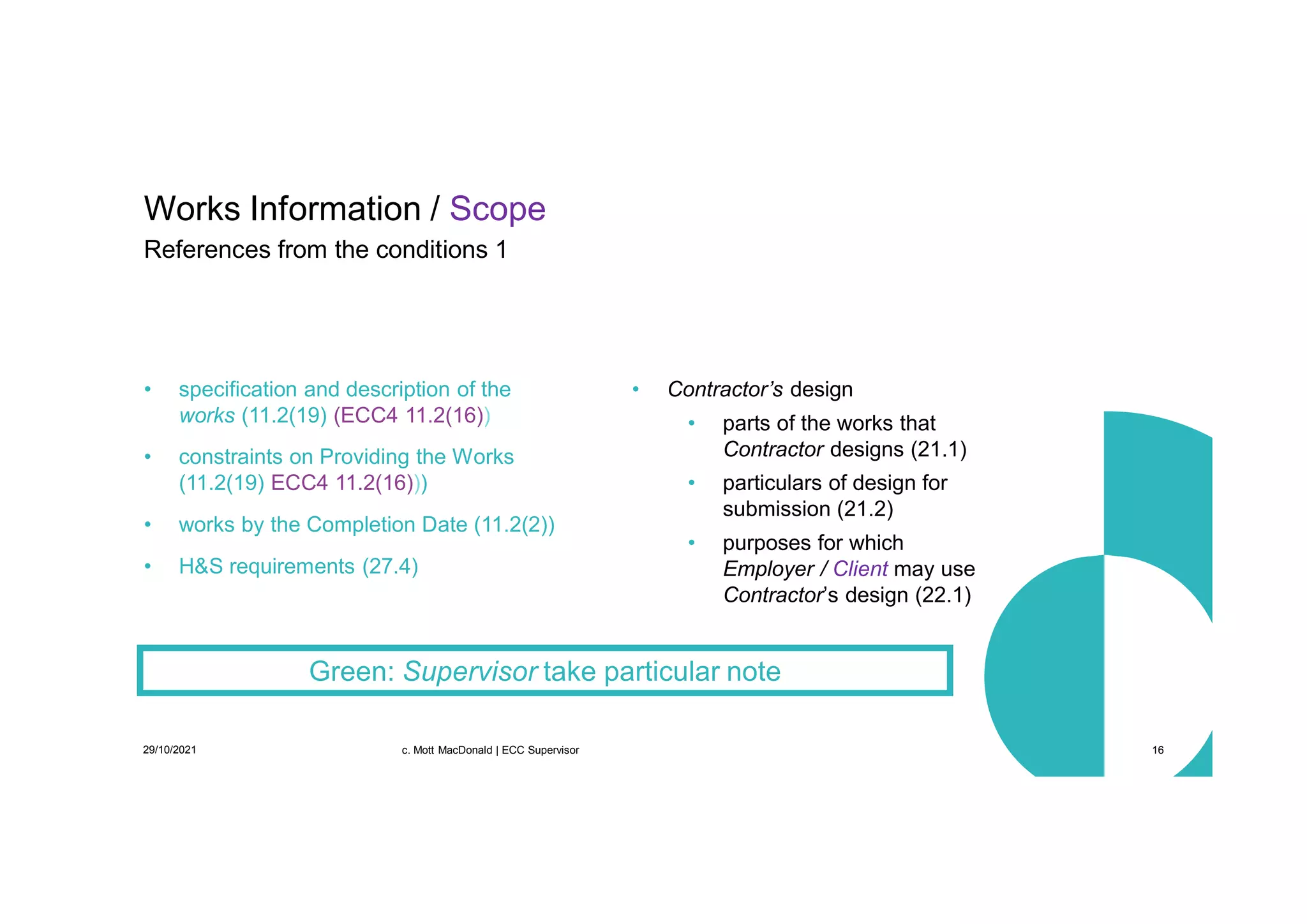 NEC Engineering and Construction Contract (ECC) -The Supervisor's roles ...