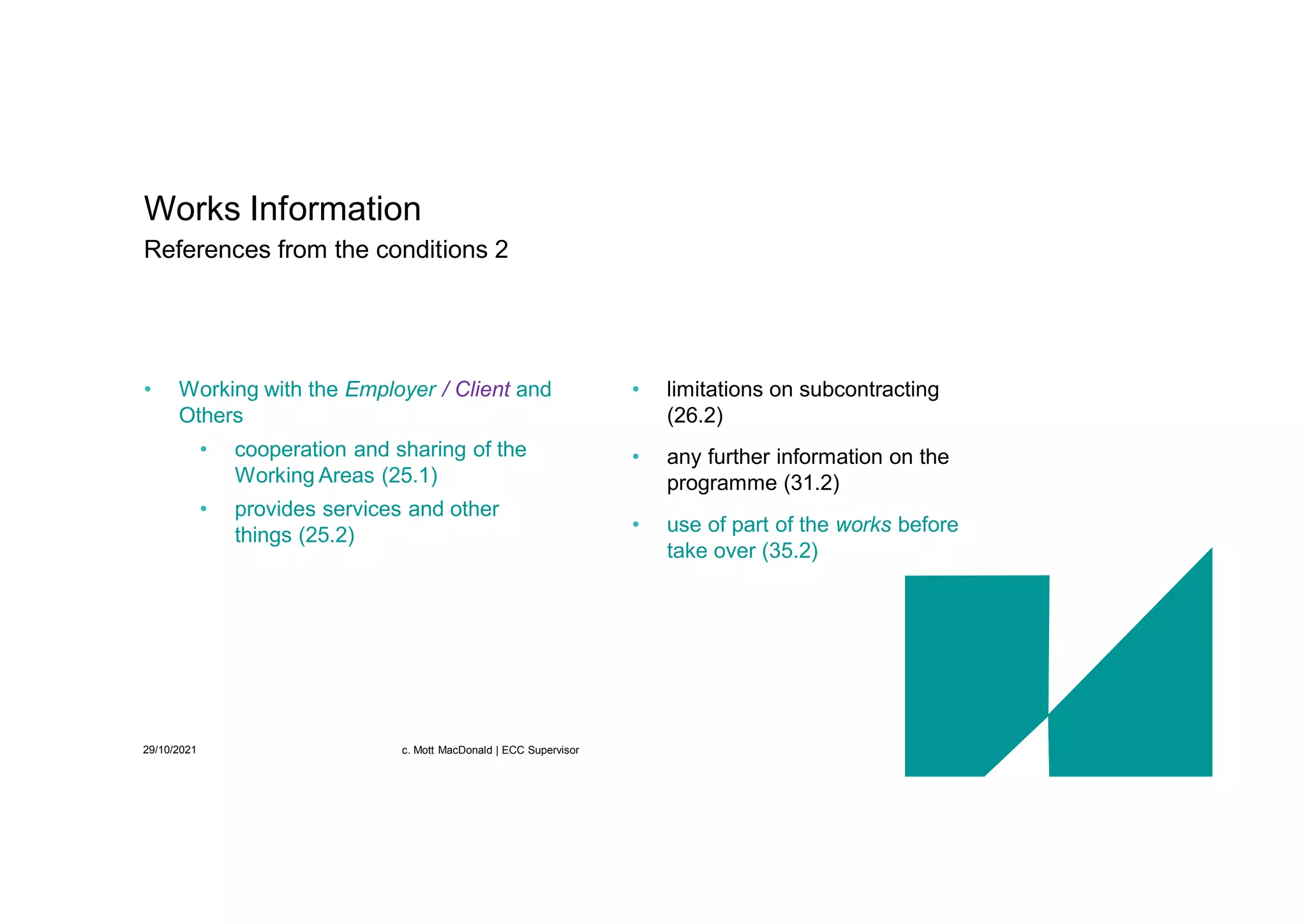 NEC Engineering and Construction Contract (ECC) -The Supervisor's roles ...