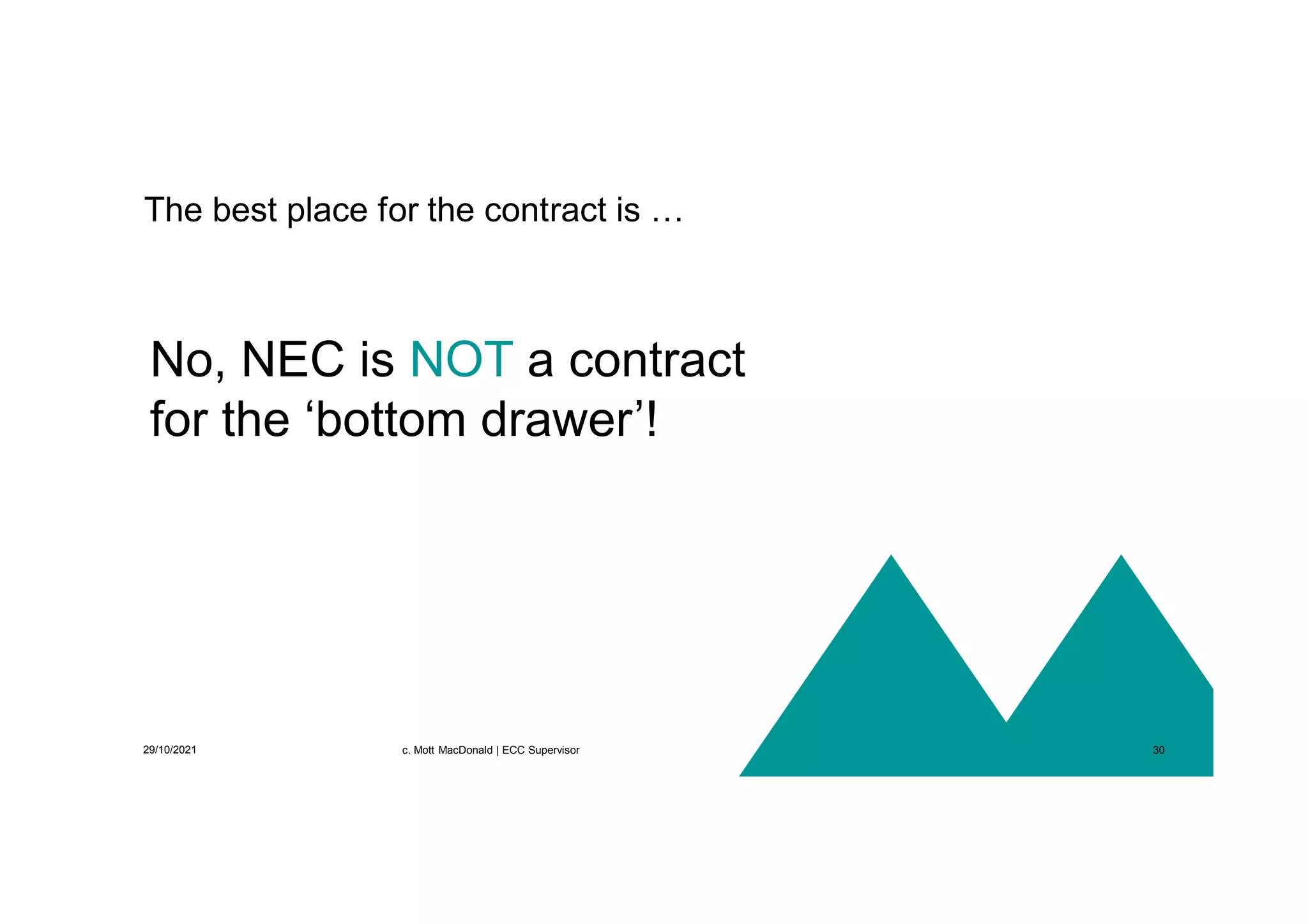 NEC Engineering and Construction Contract (ECC) -The Supervisor's roles ...