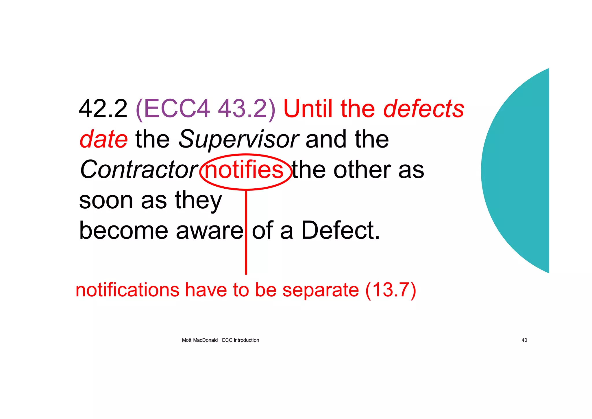 NEC Engineering and Construction Contract (ECC) -The Supervisor's roles ...