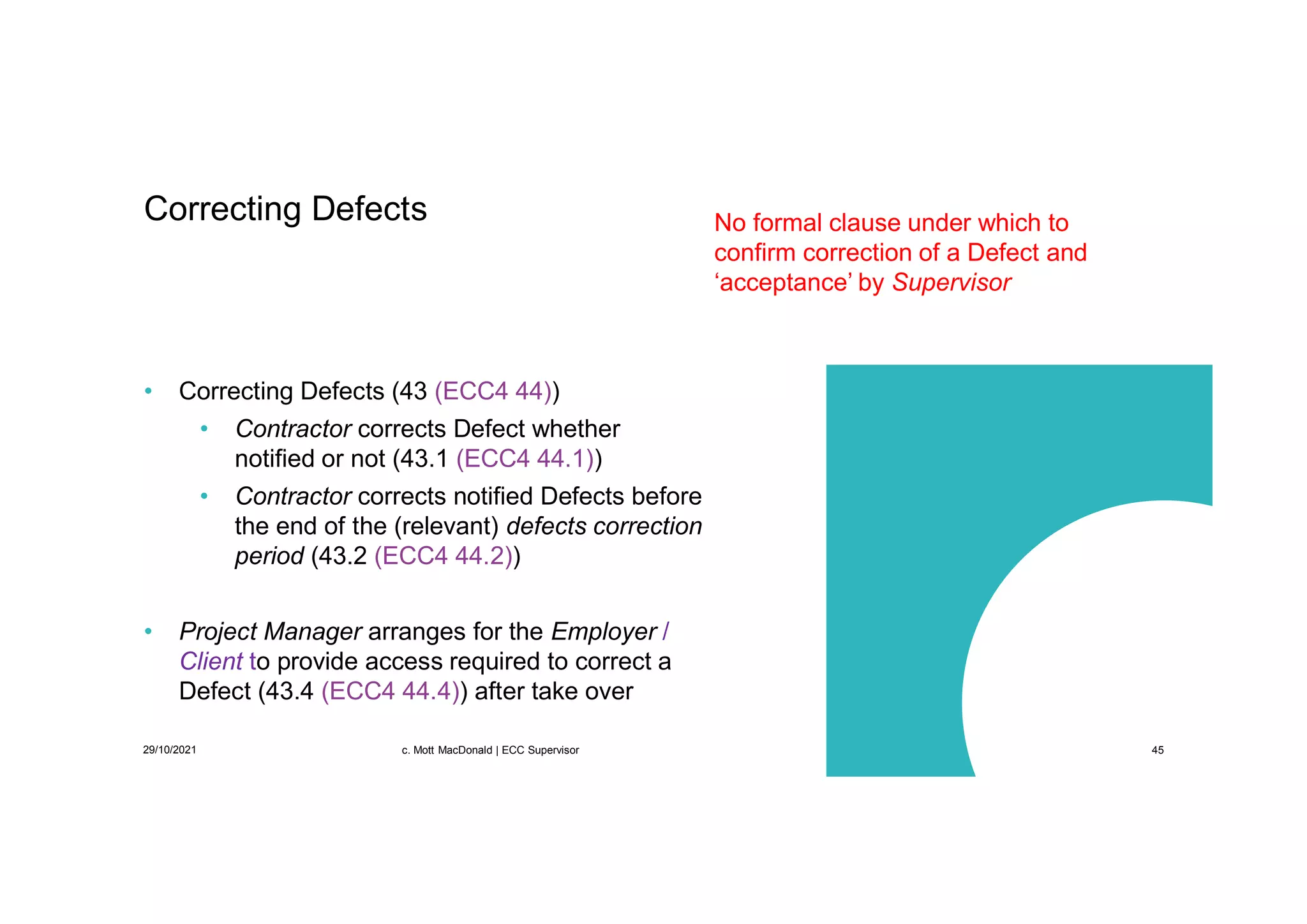 NEC Engineering and Construction Contract (ECC) -The Supervisor's roles ...