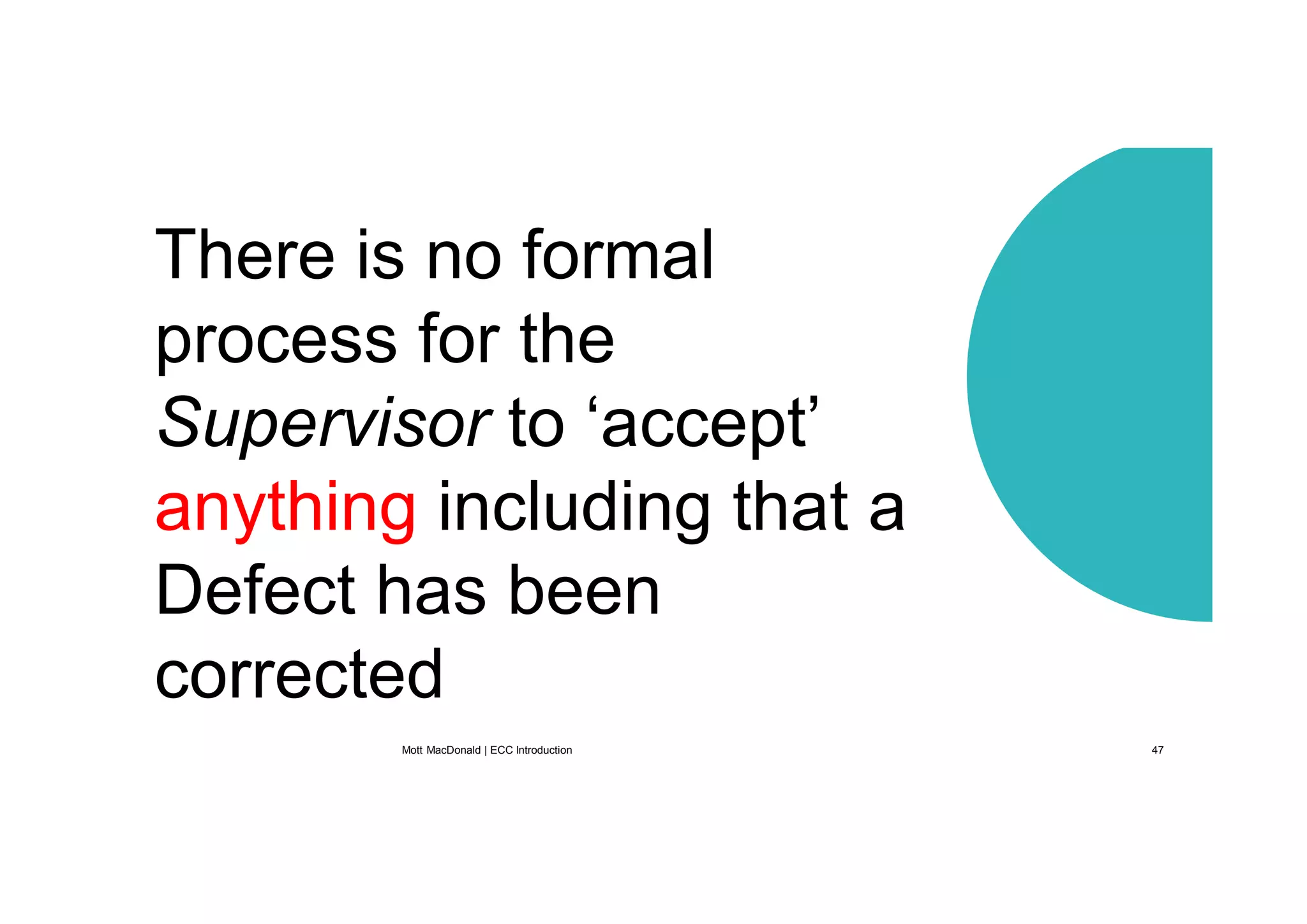 NEC Engineering and Construction Contract (ECC) -The Supervisor's roles ...