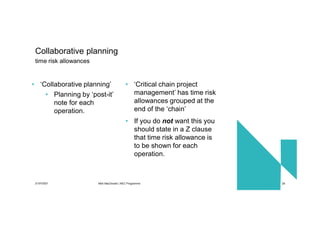 NEC Contracts - Programmes under ECC and PSC webinar | PDF