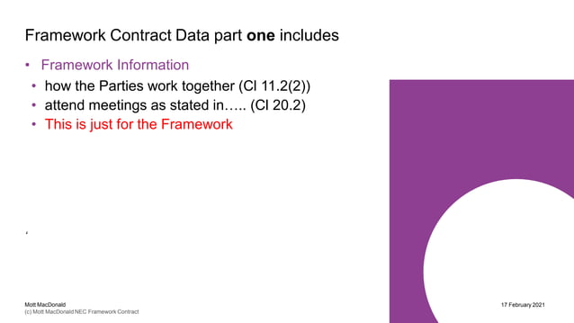 NEC Framework Contract webinar | PDF | Business | Business and Finance