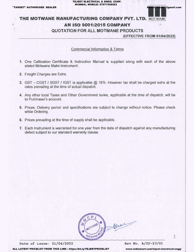 MOTWANE METER PRICELIST wef 01 -04-2022.pdf