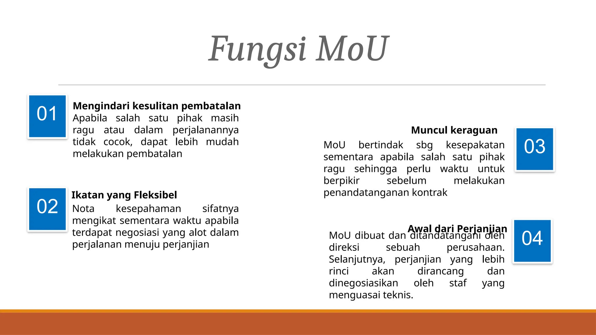 penjelasan tentang mou oleh iamarsi. Menjelaskan apa itu perjanjian kerjasama | PPT