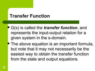 Moudling of sensitivityof transfer function | PPT