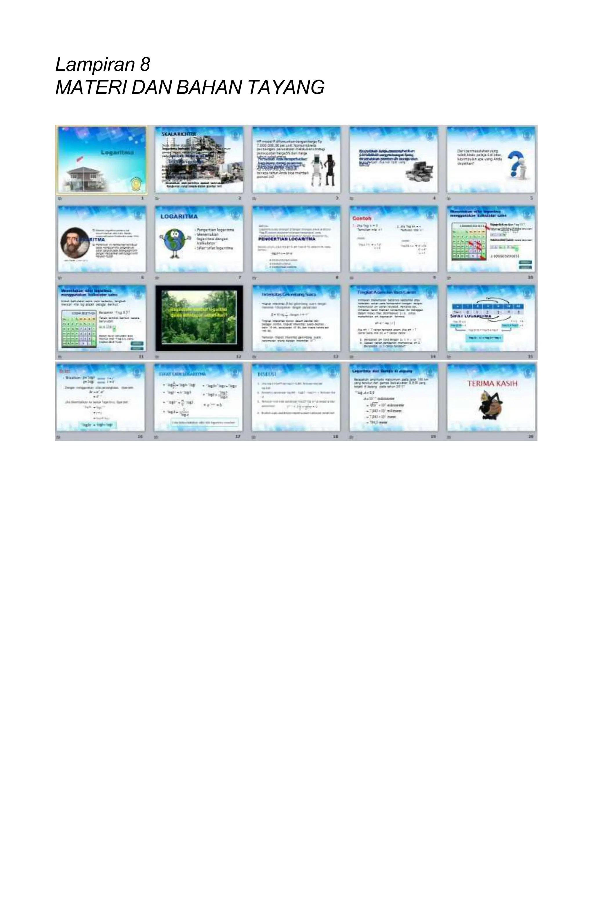 Modul ajar logaritma matematika kelas X SMK | DOCX