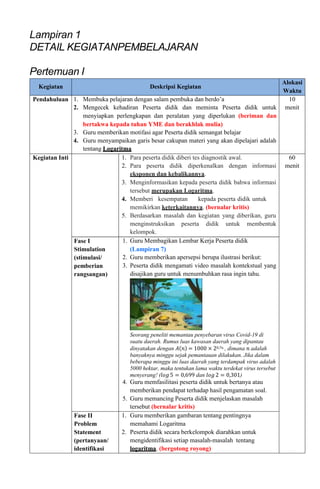 Modul ajar logaritma matematika kelas X SMK | DOCX