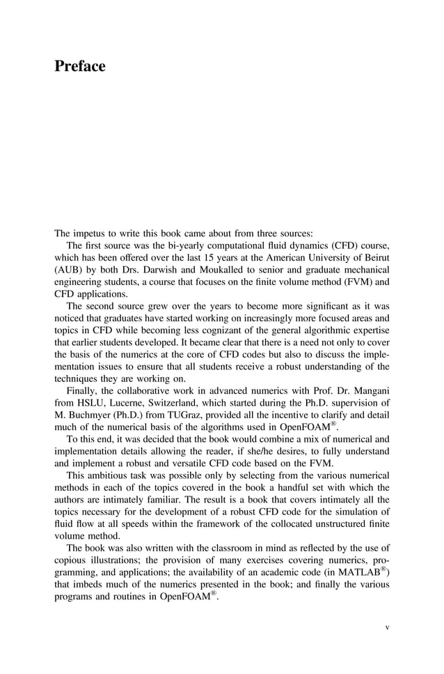 Moukalled et-al-fvm-open foam-matlab | PDF