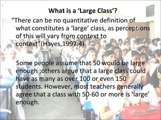 Effective Teaching in Large Classes | PPT