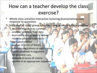 Effective Teaching in Large Classes | PPT