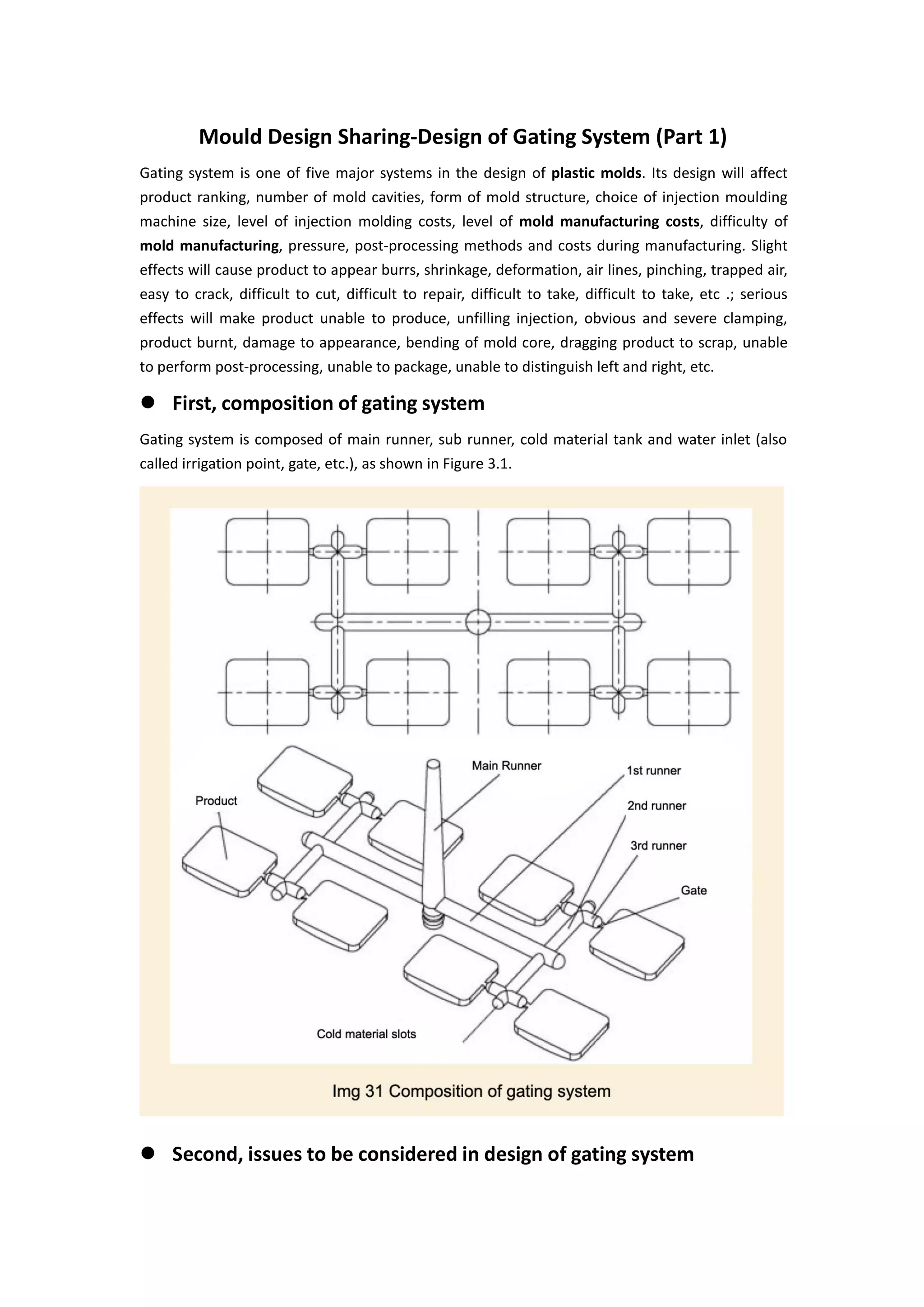 Mould Design Sharing Design Of Gating System Part 1 Pdf