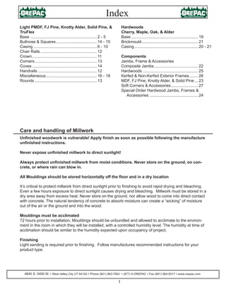 Orepac Moulding Catalog | PDF