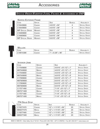 Orepac Moulding Catalog | PDF