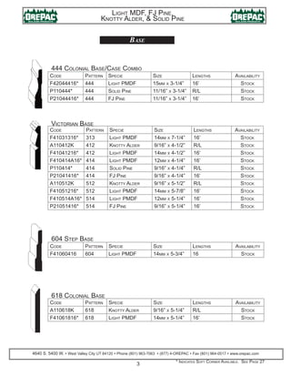 Orepac Moulding Catalog | PDF