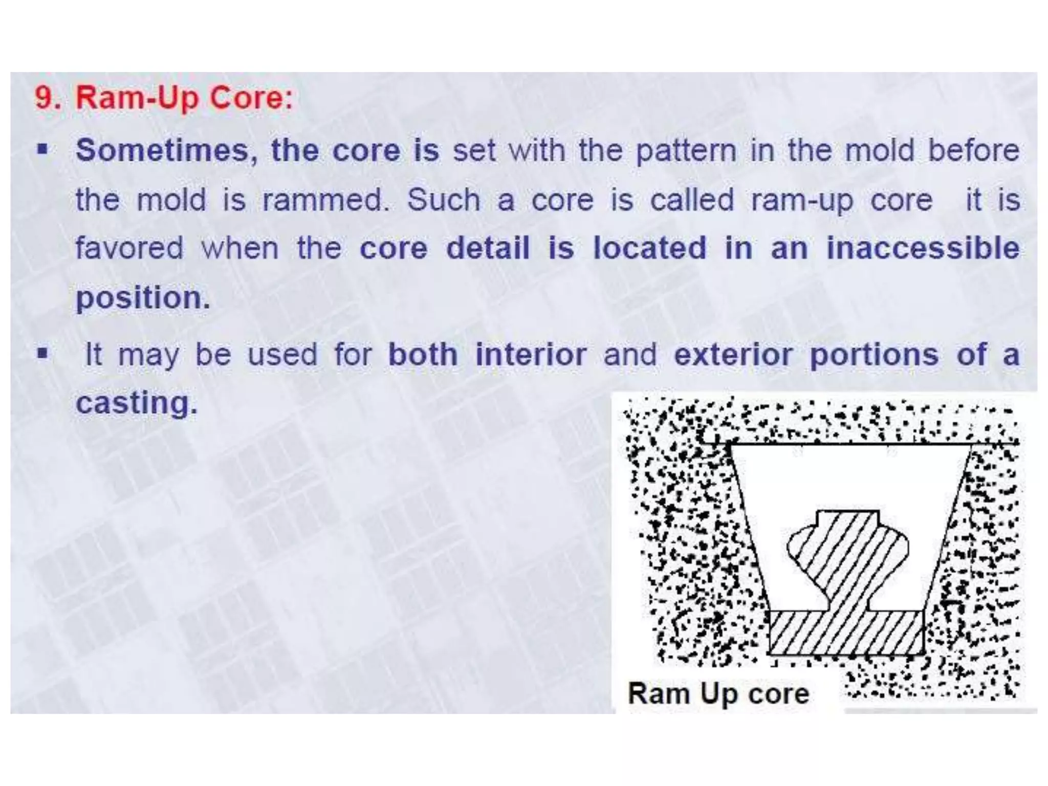 Moulding and core making | PPTX