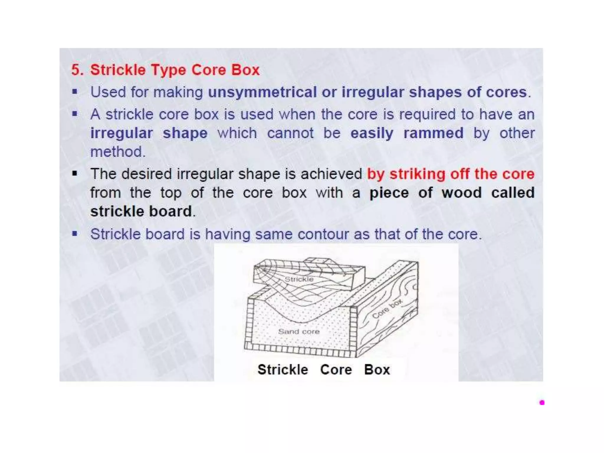Moulding and core making | PPTX