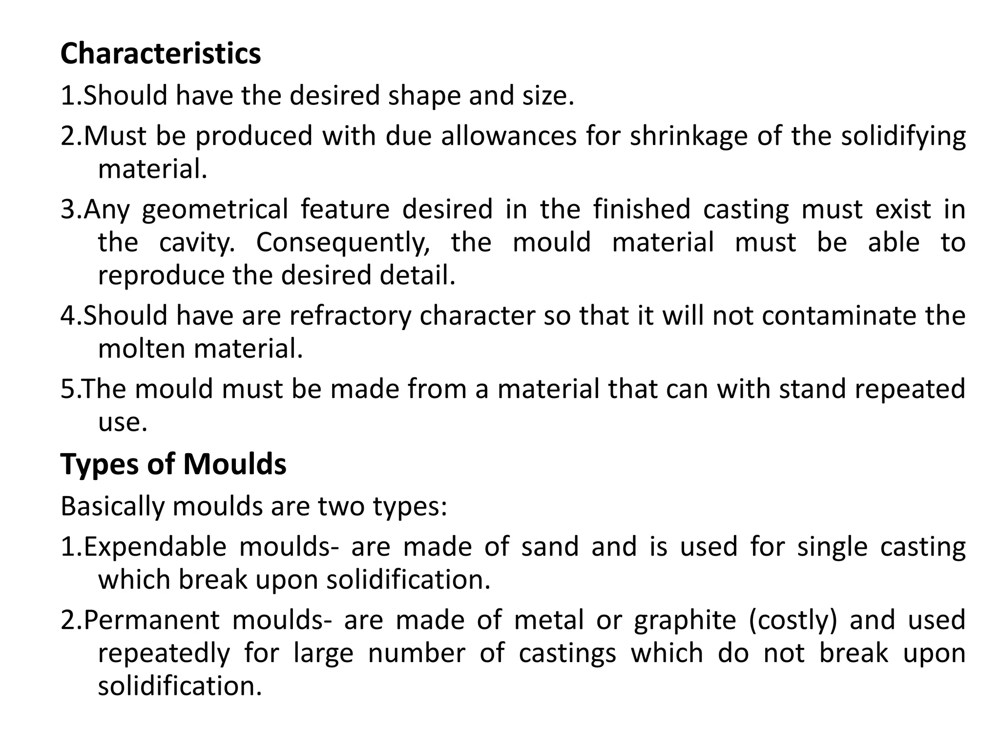 Moulding and core making | PPTX