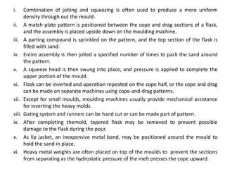 Moulding and core making | PPTX