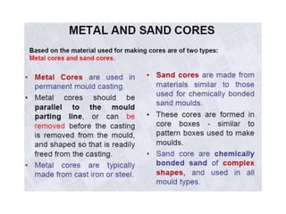 Moulding and core making | PPTX