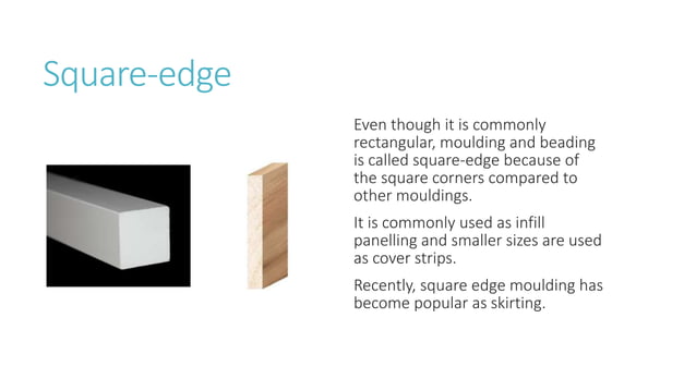 Install lining, panelling and moulding -Moulding presentation | PPT