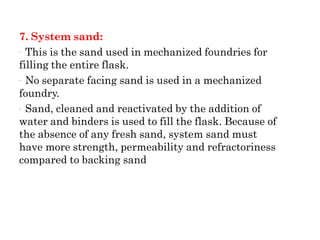 moulding Sand and its functions also its use in foundry | PDF
