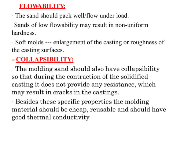 moulding Sand and its functions also its use in foundry | PDF | Geology ...